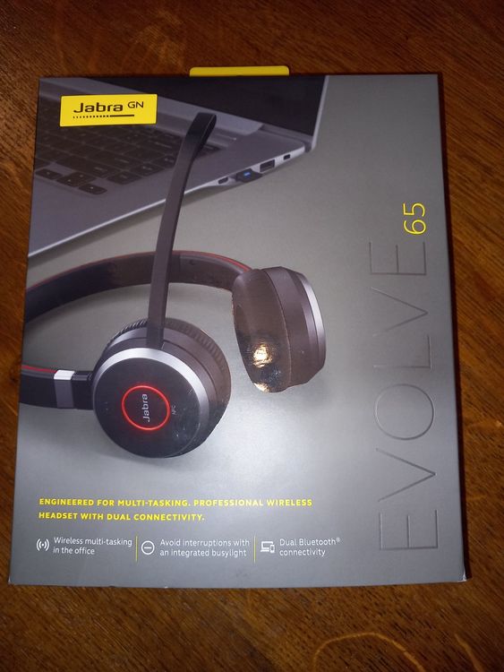 casque jabra evolve 65 sans fil (Neu und originalverpackt) in Le locle für CHF 60 – mit ...