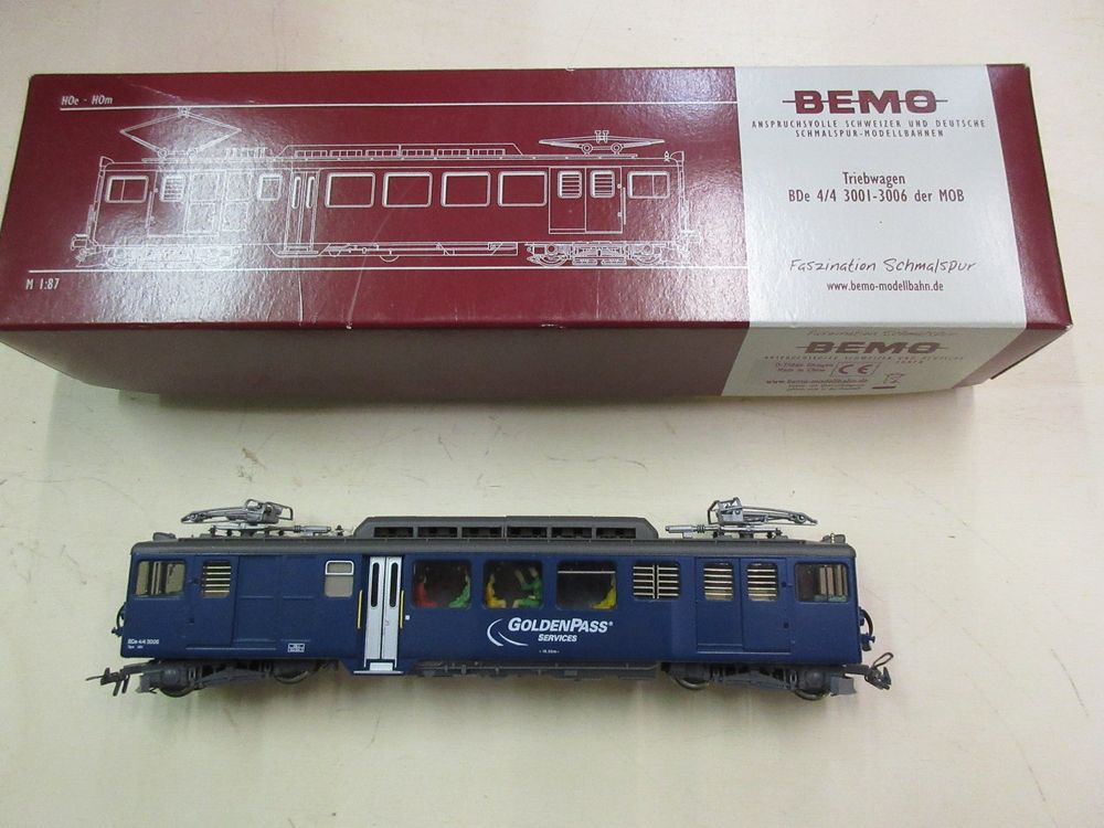 Bemo HOm, locomotive BDe 4/4, 3001-3006 GoldenPass, services (D ...