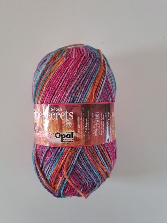 Sockenwolle OPAL Neu Pink/lila 6-fach 150g = ca. 420m | Kaufen auf Ricardo