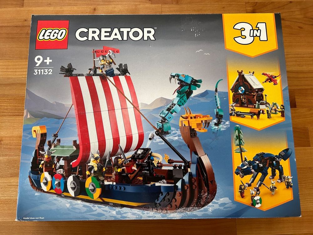 LEGO Creator 31132 Wikingerschiff mit Midgardschlange (Neu und ...