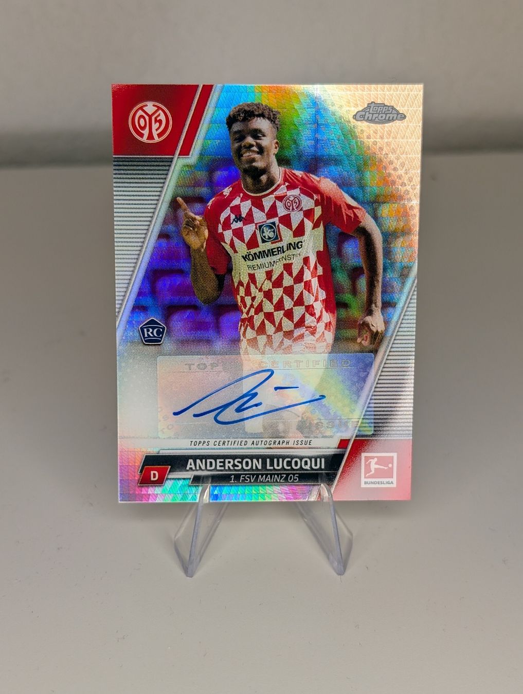 Anderwon Lucoqui RC 64/175 Auto FSV Mainz 05 Topps Chrome (Neu (gemäss ...