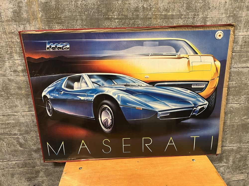 Affiche vintage Maserati Bora by Patrignani 68 x 98 cm (Gebraucht) in ...