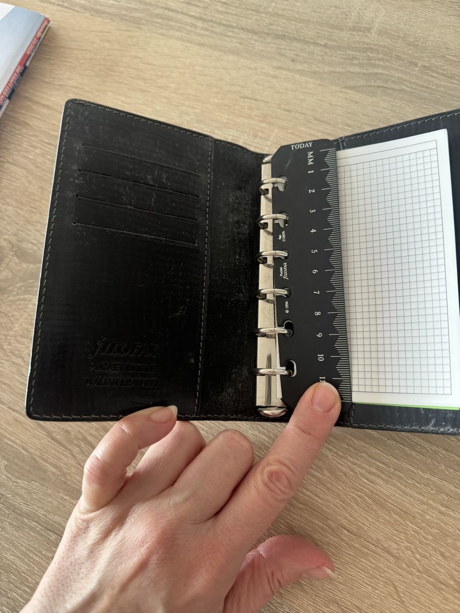 Filofax A7 Mini Leder Agenda, ideal für unterwegs! (Gebraucht) in ...