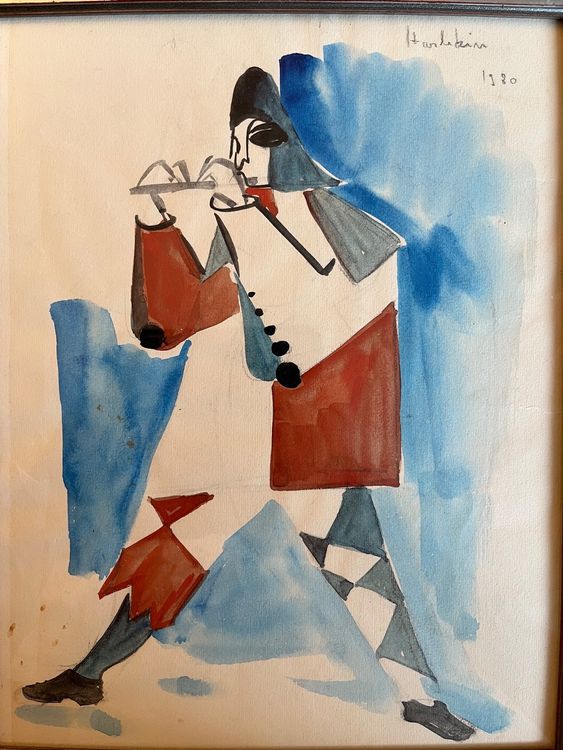 Harlekin Fasnacht 1980, Aquarelle gerahmt (Gebraucht) in Basel für CHF 100 – mit Lieferung auf ...