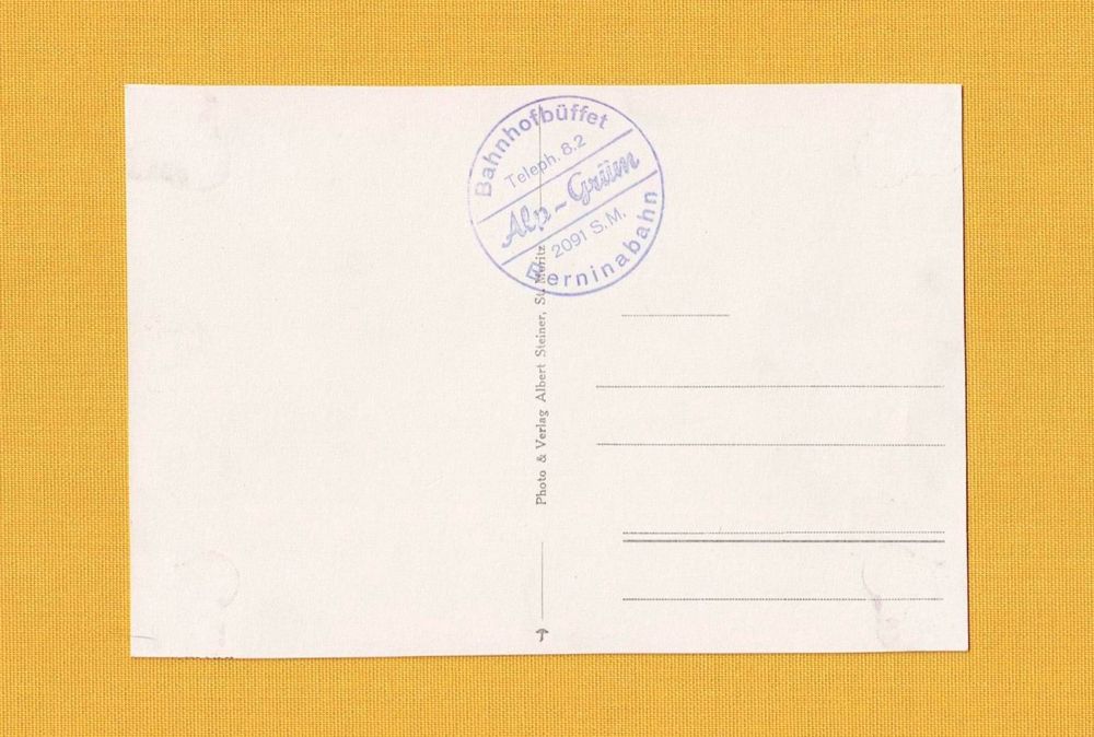 Historische AK Berninabahn b. Alp Grüm Triebwagen BCFe 4/4 (Gebraucht) in Hätzingen für CHF 2 ...