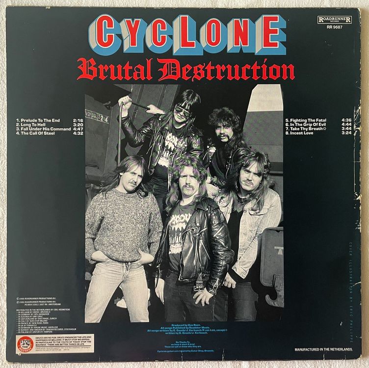 Cyclone - Brutal Destruction - LP - 1986 - Rare First Press (Gebraucht ...