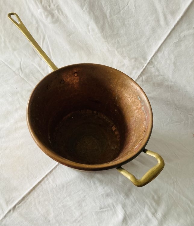 Kupfertopf antik mit Henkel und Stiel | Kaufen auf Ricardo