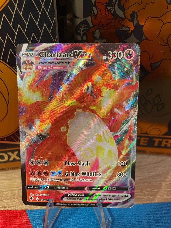 Charizard Vmax 020/189 Fullart Big Hit | Acheter sur Ricardo