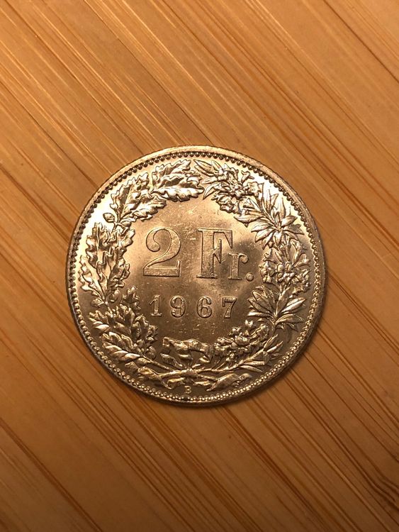 2 Franken / 2 Fränkler 1967 Silbermünze Schweiz | Kaufen auf Ricardo