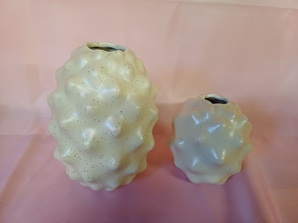 Keramik Vasen Set mit Noppen Design - Dekoration! neu (Neu (gemäss ...