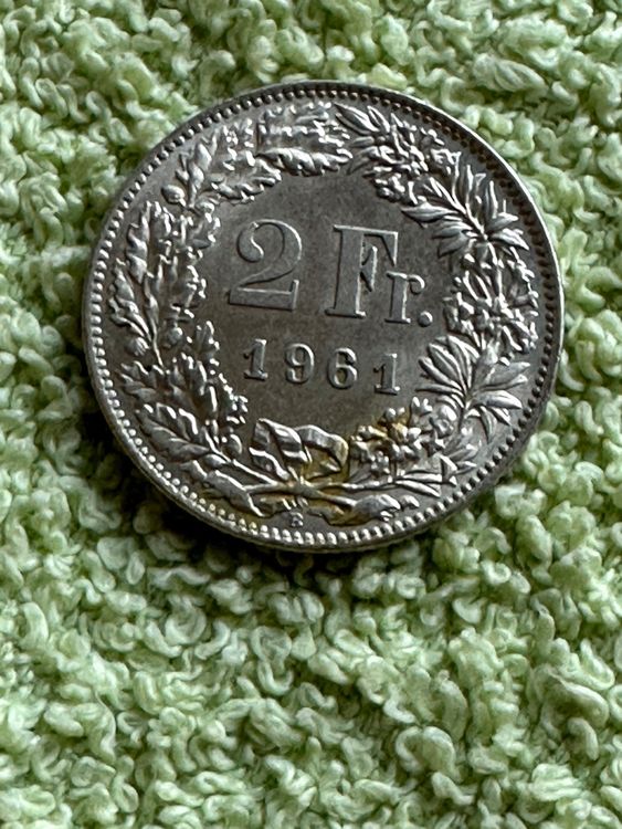 Schweizer Münze Fr. 2.- 1961 (Gebraucht) in Obergerlafingen für CHF 5 – mit Lieferung auf ...