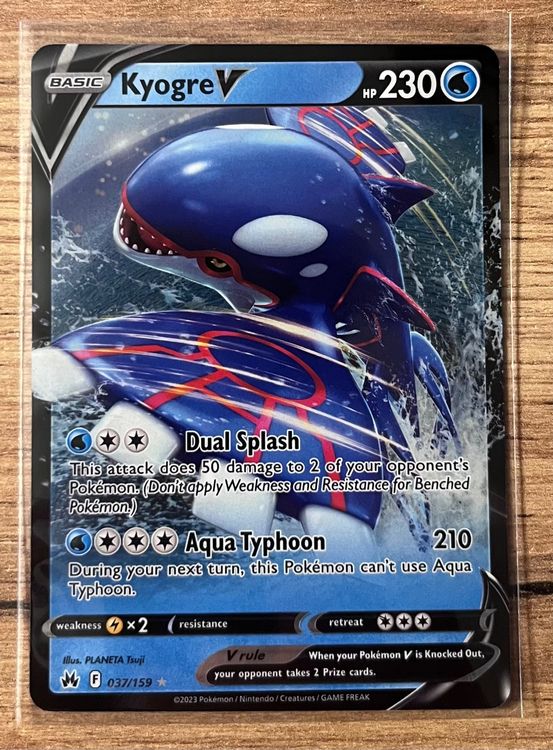 Kyogre V 37/159 Pokemon Crown Zenith (Gebraucht) in Andelfingen für CHF ...