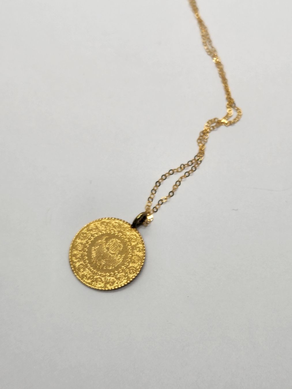 Gold Kette Mit Munze