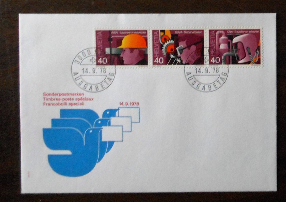PROPAGANDE 1978 : 1 FDC SE TENANT (SECURITE DU TRAVAIL) | Kaufen auf Ricardo