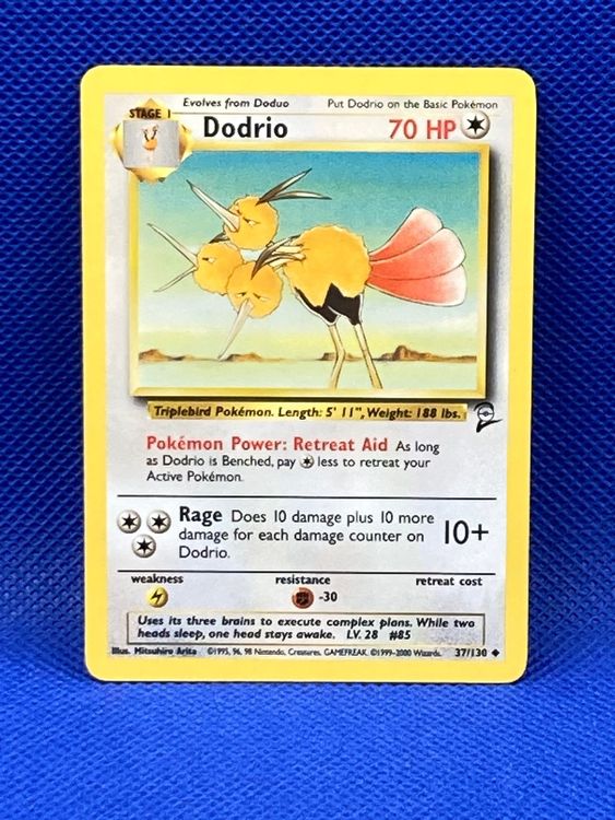 Pokemon BASE SET 2 / Dodrio 37 / 130 EN - (EX) (Gebraucht) in Baar für ...