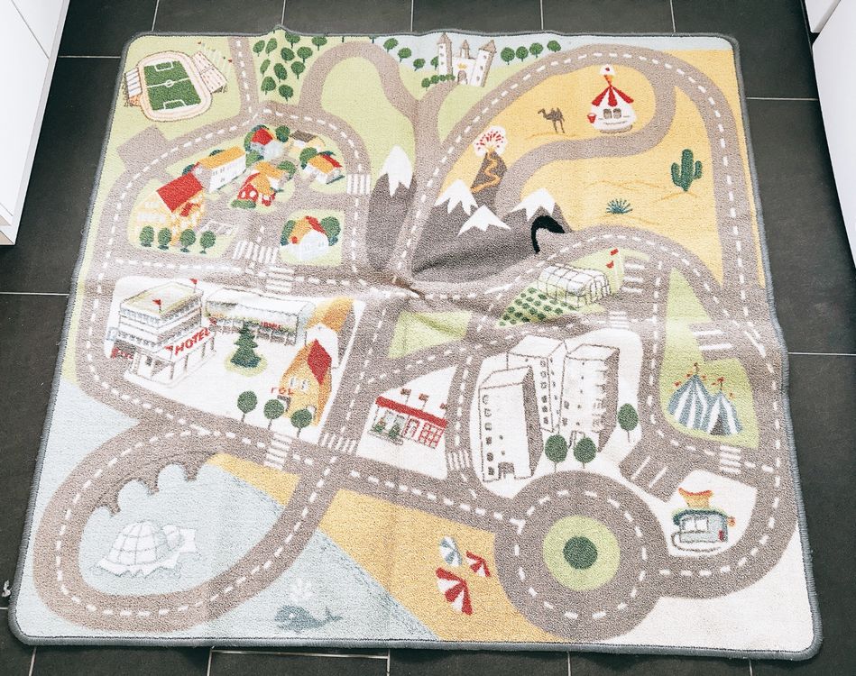 Teppich Kinderteppich Spielteppich Strasse Auto (Gebraucht) in für CHF ...