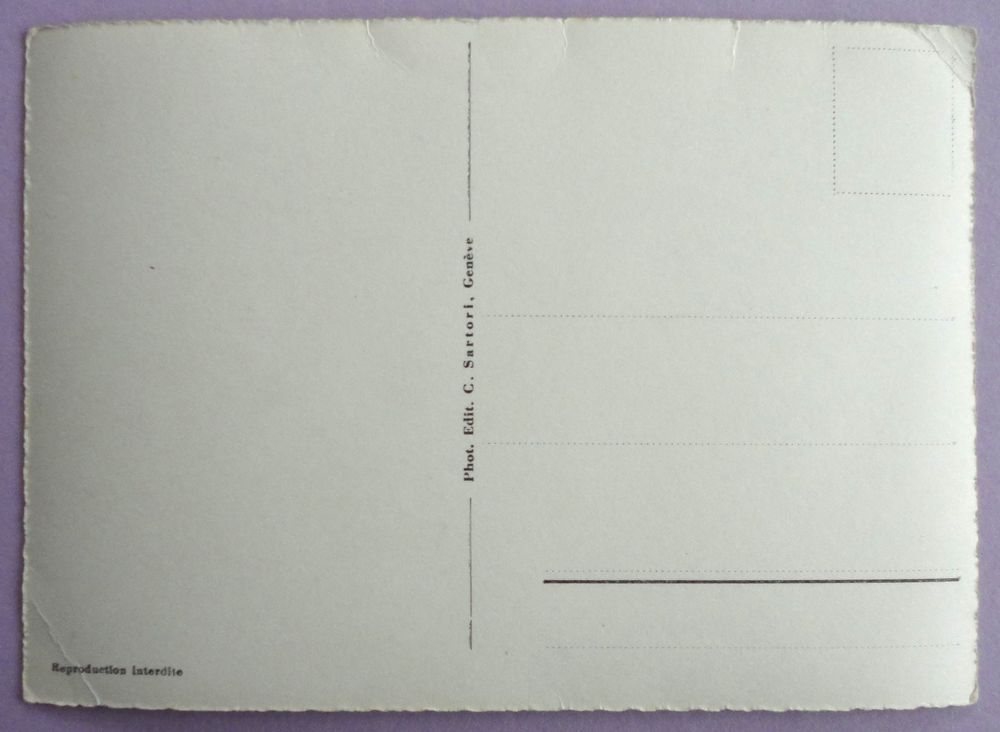 Lausanne, Le château, la cathédrale et les alpes de Savoie (Défectueux ...
