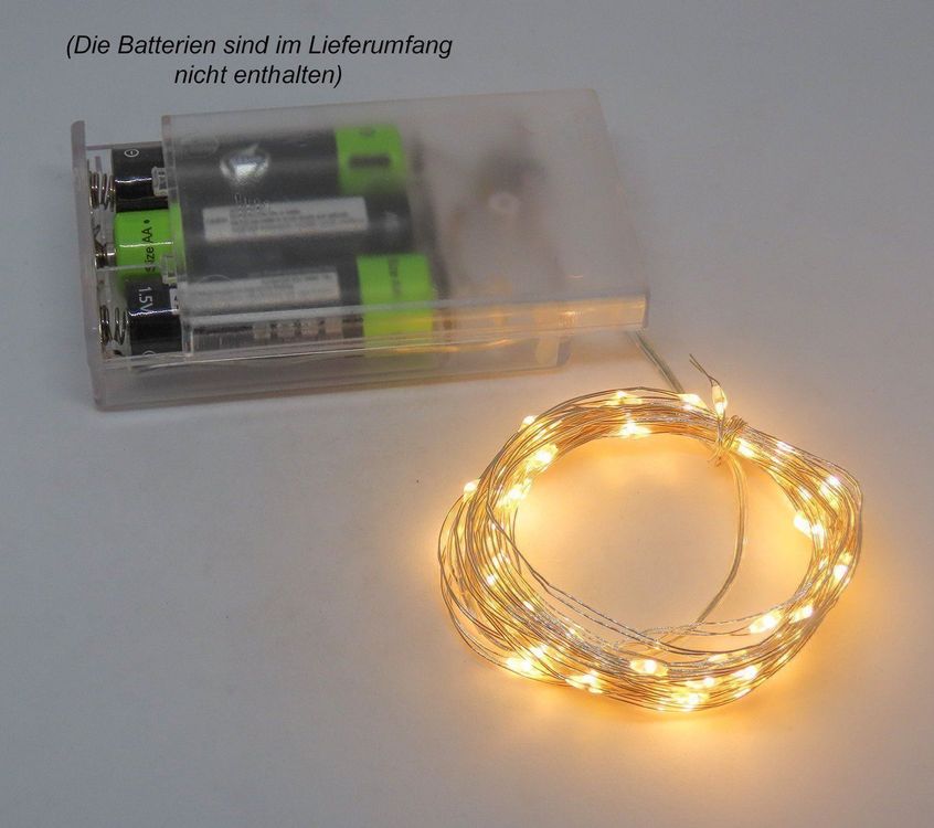 LED Draht 5 m mit 50LEDs warmweiss (Neu und originalverpackt) in ...