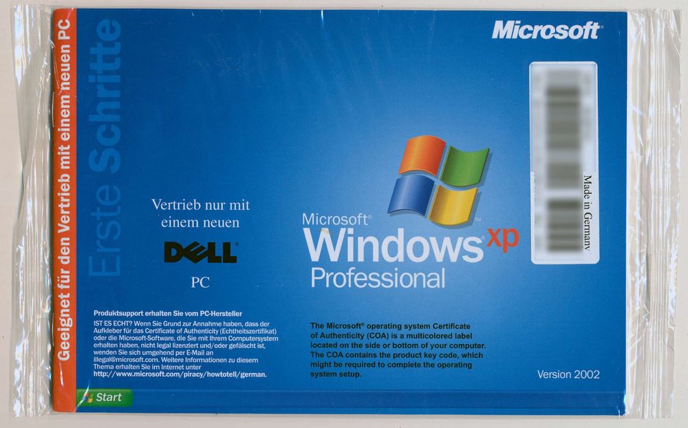 Original Windows XP Pro SP2 Installation CD, verschlossen (Neu und ...