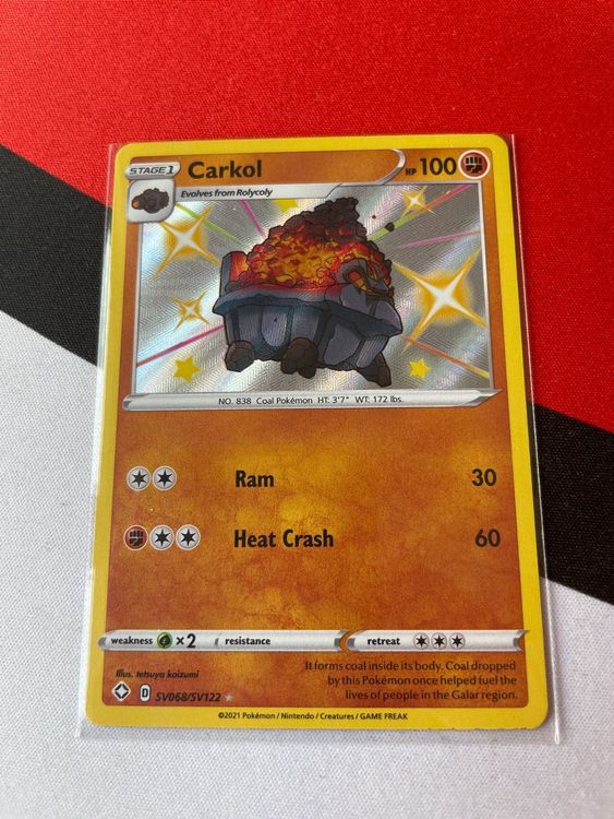 Shiny Carkol - Pokemon Karte (Neu (gemäss Beschreibung)) in Oberglatt ...