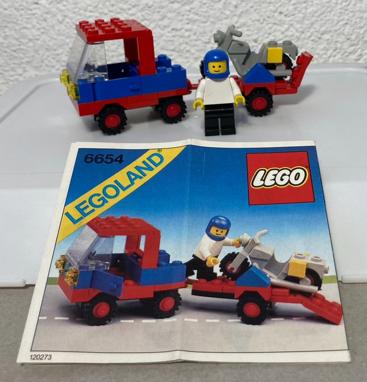 Lego Legoland 6654 Motorcycle Transport von 1983 | Kaufen auf Ricardo