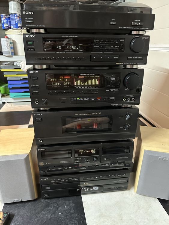 SONY A790 tuner/5cd/cassettes/disque/ampli et HP Magnat (Gebraucht) in ...