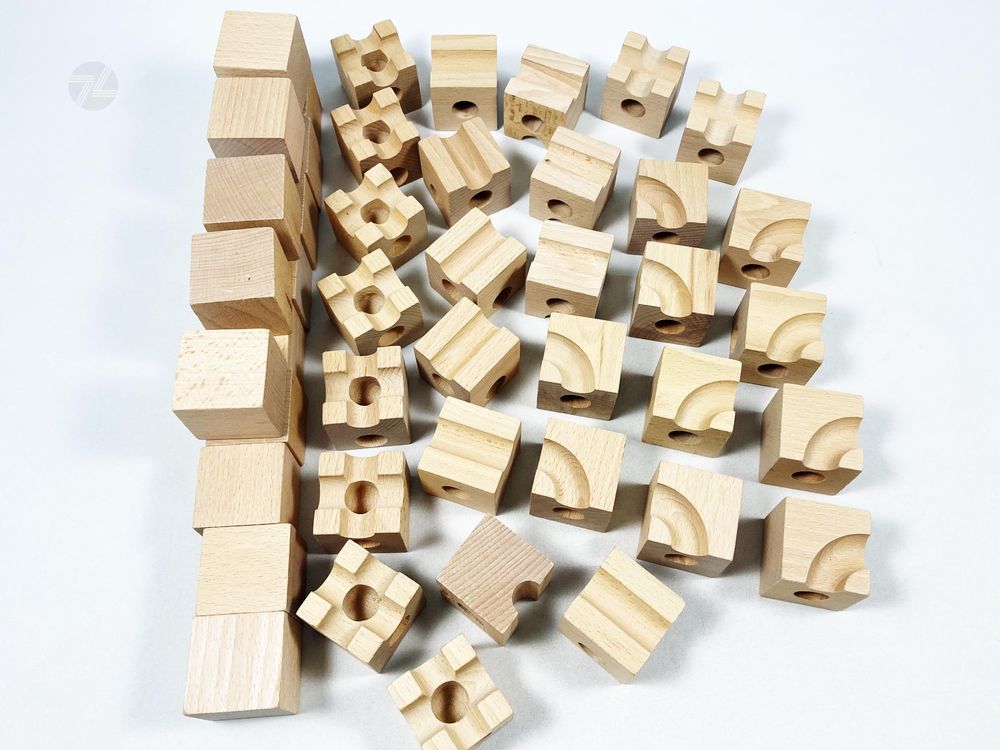 CUBORO Kugelbahn Holz 44 Würfel Elemente Mix Lot | Kaufen auf Ricardo