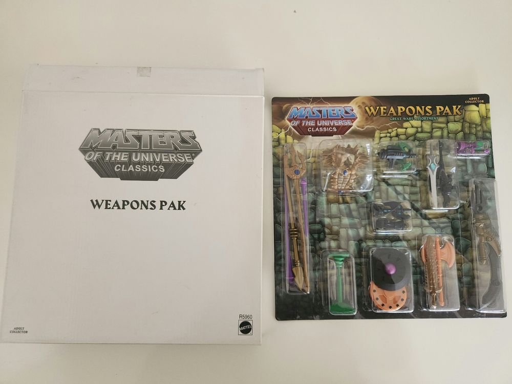 MOTU Classics 5 Weapons Packs (OVP) (Neu und originalverpackt) in ...