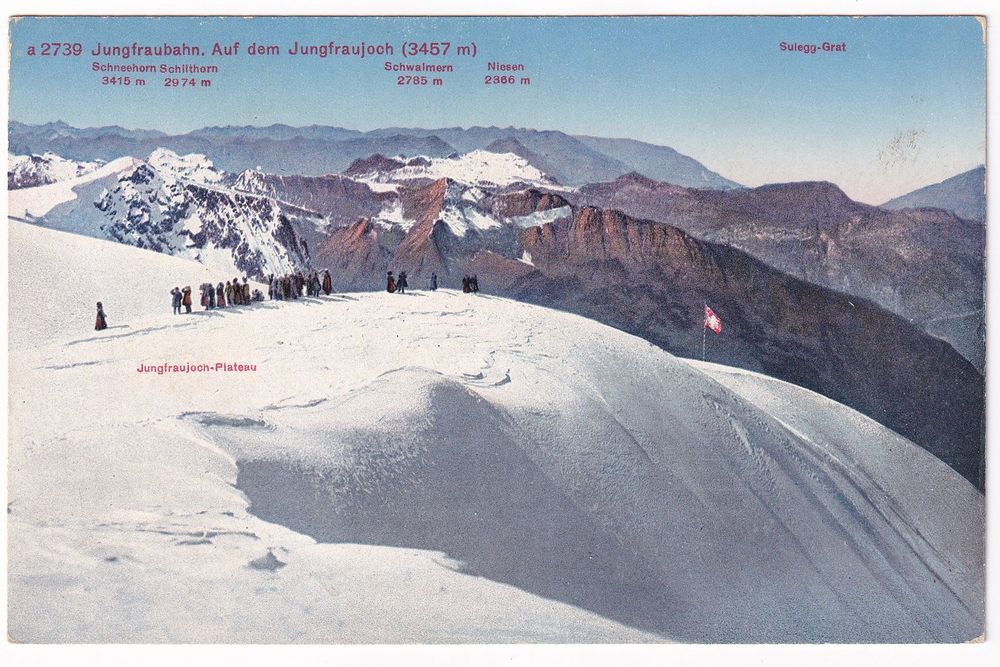 Jungfraubahn. Auf dem Jungfraujoch. 1952 (Gebraucht) in Cormoret für CHF 1 – mit Lieferung auf ...