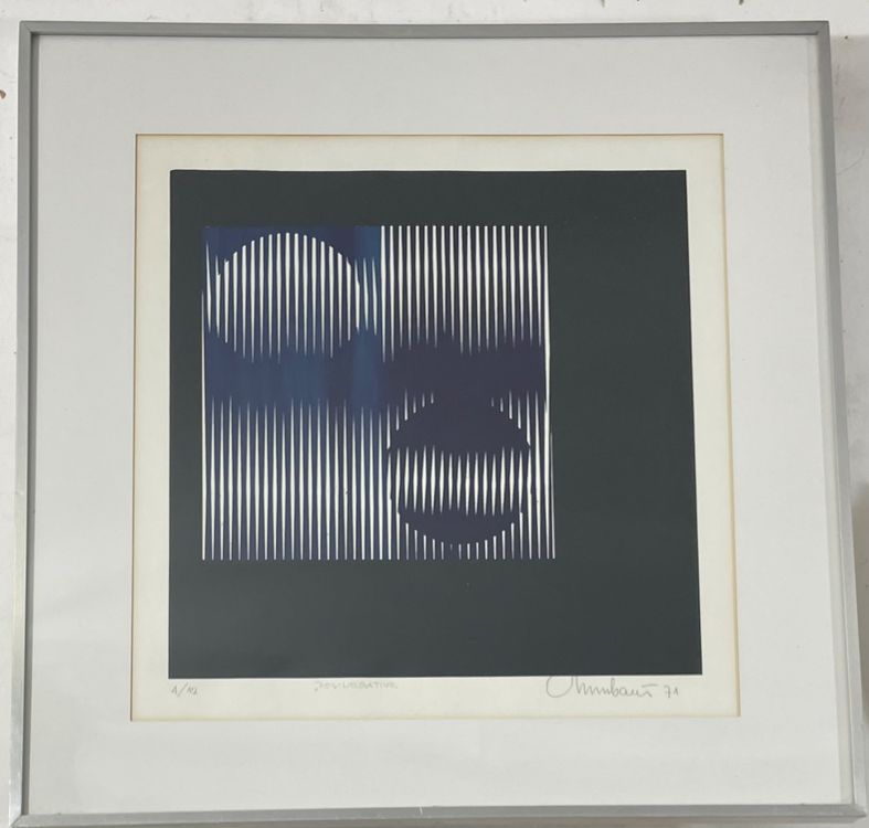 Moderne Interessante Serigraphie unleserlich Signiert | Kaufen auf Ricardo