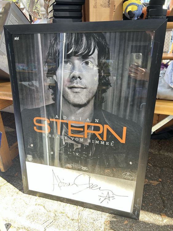 Adrian Stern - Signiertes Poster im Rahmen (Neu (gemäss Beschreibung ...