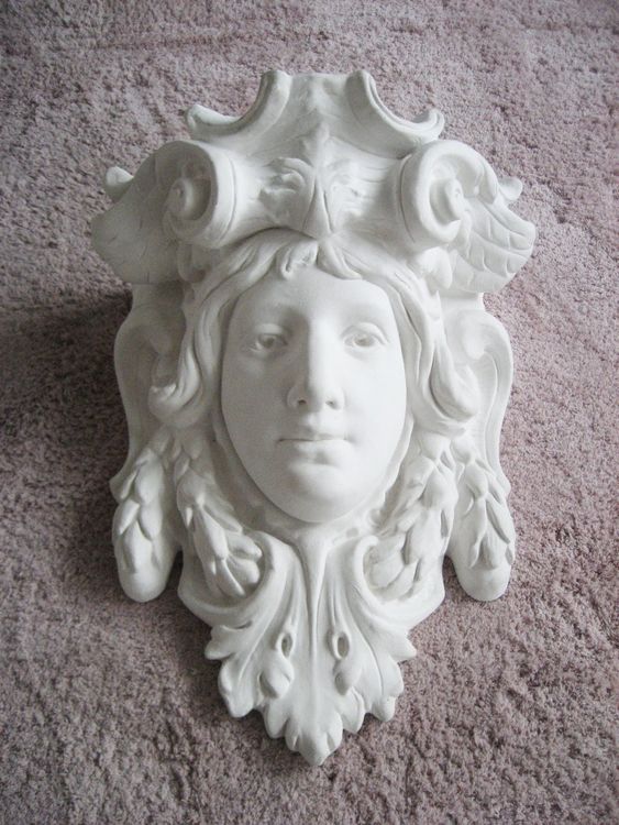 Gips Stuckatur Konsole Pilaster Kopf Jugendstil (Gebraucht) in Rieden ...