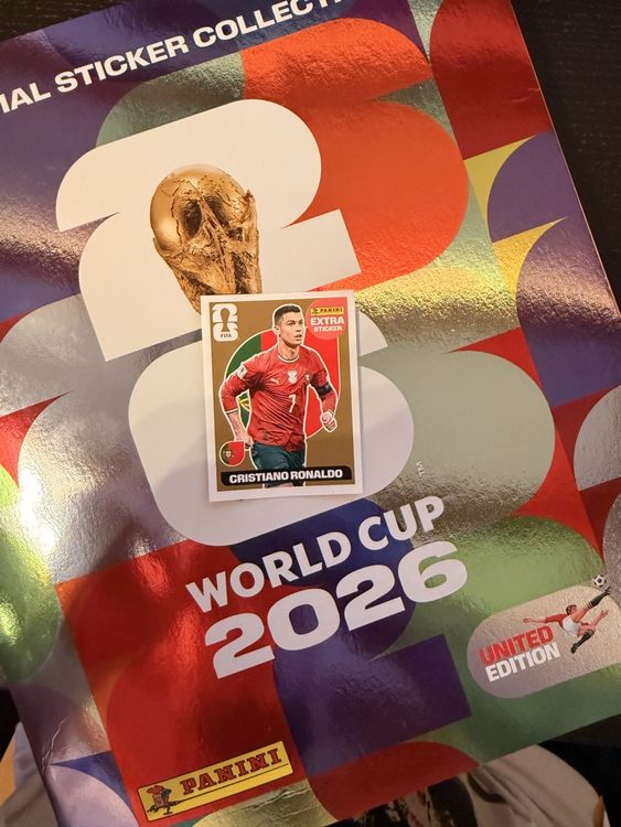 Cristiano Ronaldo - Panini FIFA WC26 Extra Sticker (Neuf avec emballage ...
