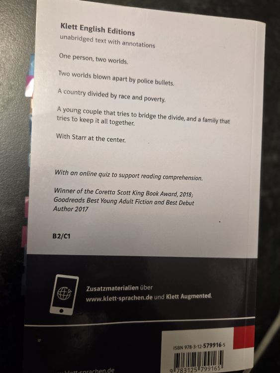 The Hate U Give - Jugendbuch Englisch B2/C1 (Gebraucht) in Thürnen für ...
