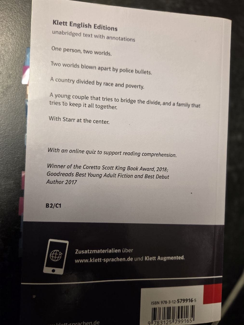 The Hate U Give - Jugendbuch Englisch B2/C1 (Gebraucht) in Thürnen für ...