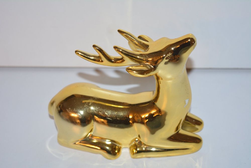 Reh Gold Keramik Elch Hirsch dekoration (Gebraucht) in Fischbach ...
