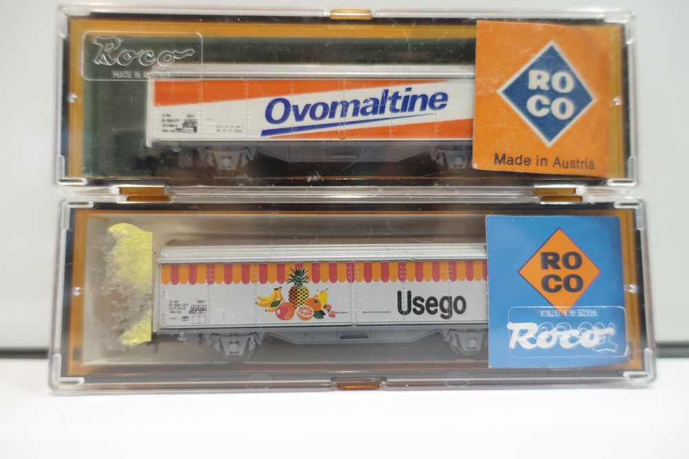 2 Food Güterwagen von Roco Ovomaltine/Usego (Gebraucht) in Erlenbach i ...