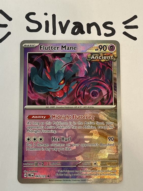 Flutter Mane Pokeball 043/131 Prismatic Evolutions Englisch (Neu ...