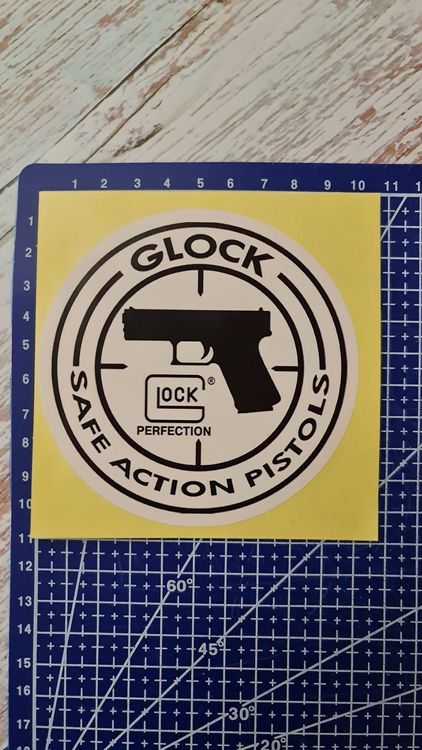 Sticker Pistole Glock 17,19 Aufkleber ca. 95mm 9,5cm gross | Kaufen auf ...