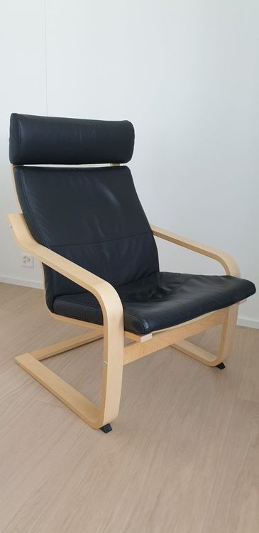 Ikea Sessel Leder Schwarz