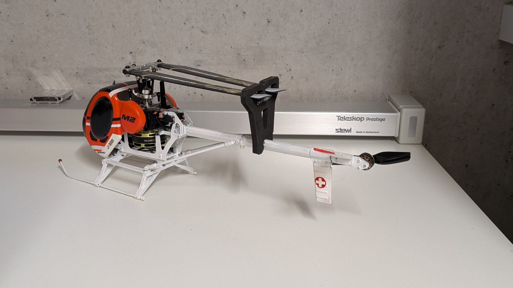 RC Heli omphobby m2 evo Micro Heli M2 Hughes 300 Scale (Gebraucht) in ...