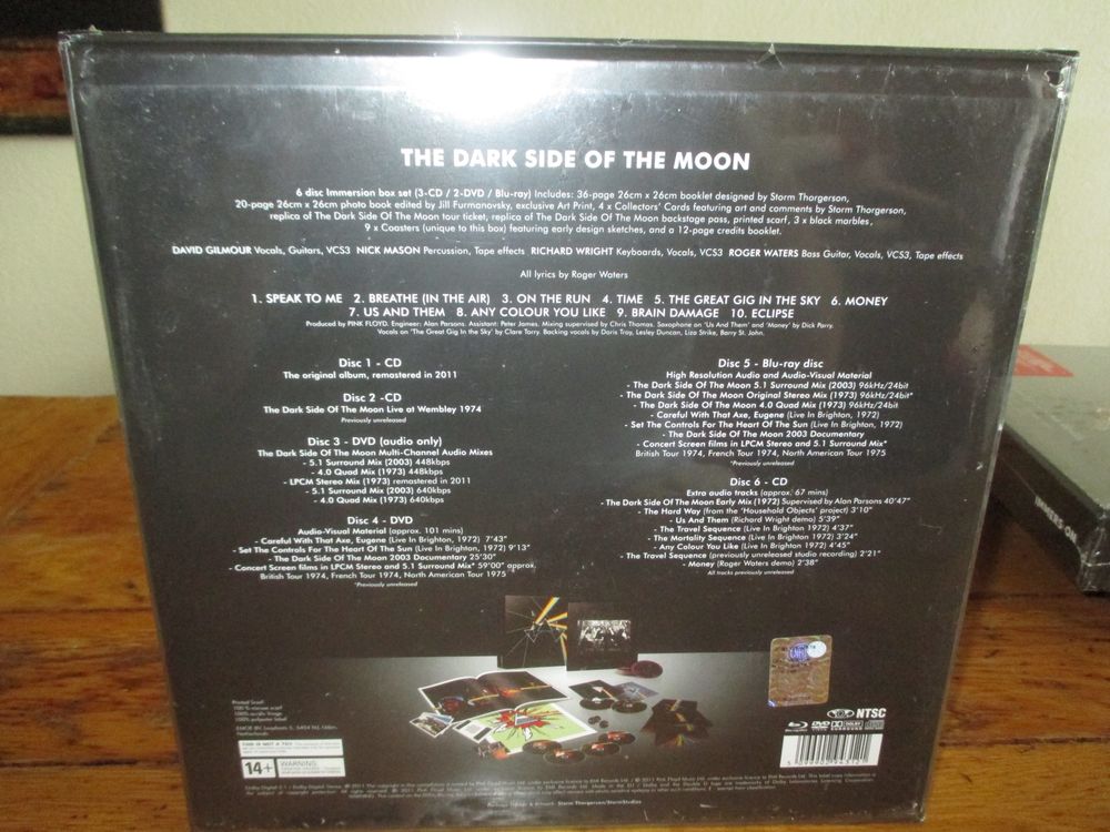 PINK FLOYD Dark Side Of The Moon/Immersion BOX SET 3CD+ 2DVD | Kaufen ...