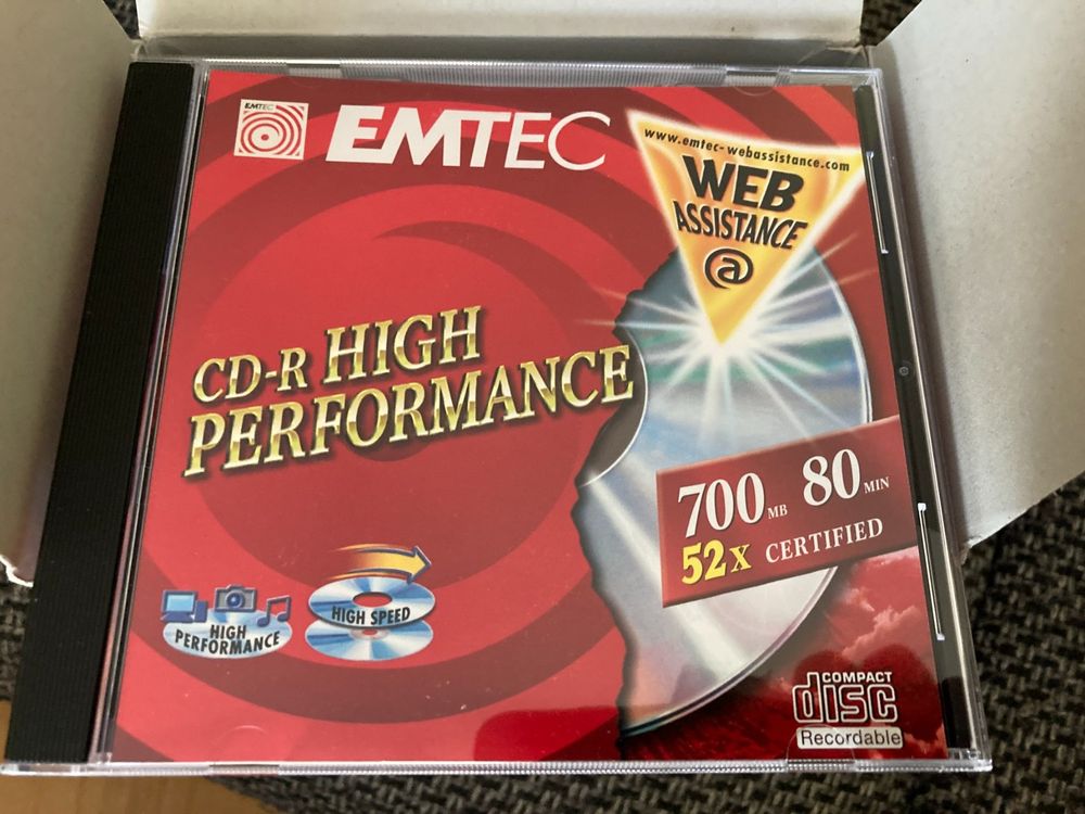 10er Pack EMTEC CD-R High Performance 700MB 80min neu (Neu und ...