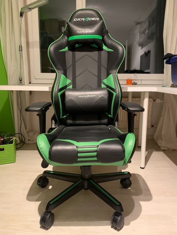 DXRacer RACING PRO Gaming Chair Black&Green (Neu (gemäss Beschreibung ...