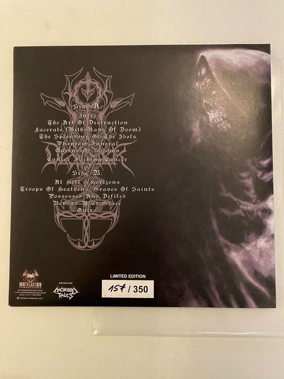 DESASTER - BLACKENED THRASH METAL - LP Arts BRAZIL EDITION (Neu (gemäss ...