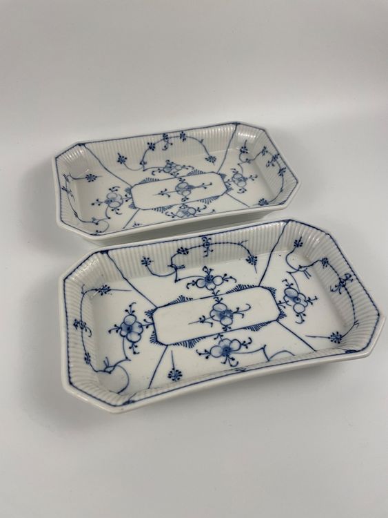 antikes Rauenstein Porzellan: 2 Platten mit Strohblumen (Gebraucht) in ...