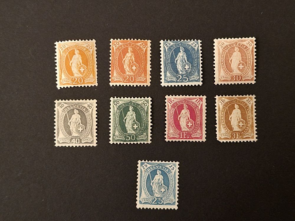 CH 1905-07 STEHENDE HELVETIA A* SBK Fr. 1'200.-- | Kaufen auf Ricardo