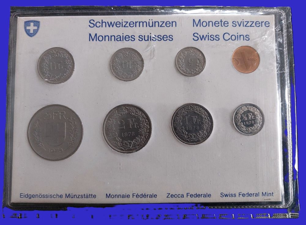 Münzsatz Schweiz 1978 stgl. (Neu (gemäss Beschreibung)) in Arch für CHF 26 – mit Lieferung auf ...
