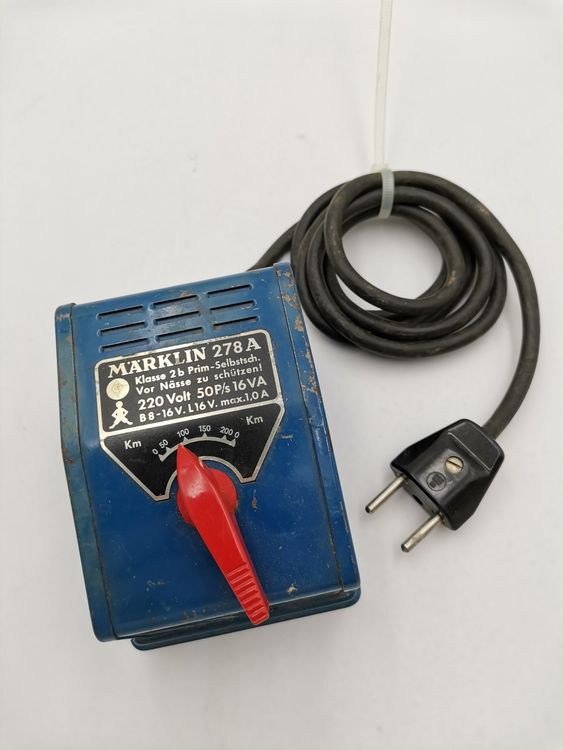 MÄRKLIN 278 A, Trafo 220 Volt Modeleisenbahn Transformator (Usato) a ...