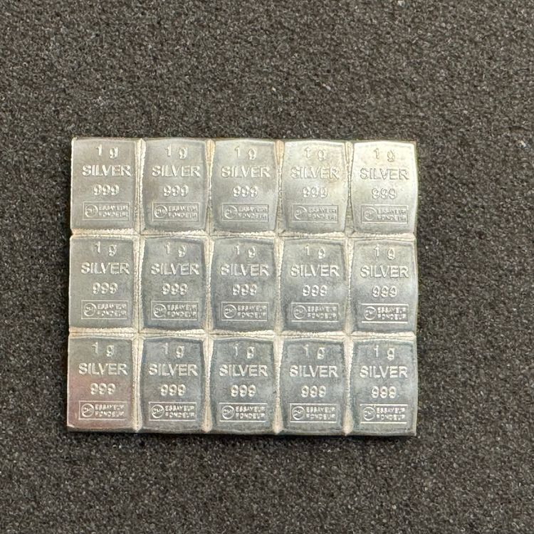 15 x 1 gramm Silber Barren ESG Combibar (Gebraucht) in Reitnau für CHF ...